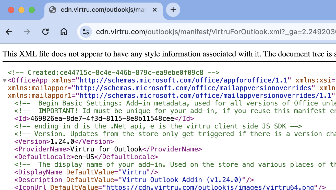 Install and activate the Virtru for Outlook 365 Add-in (for Web ...