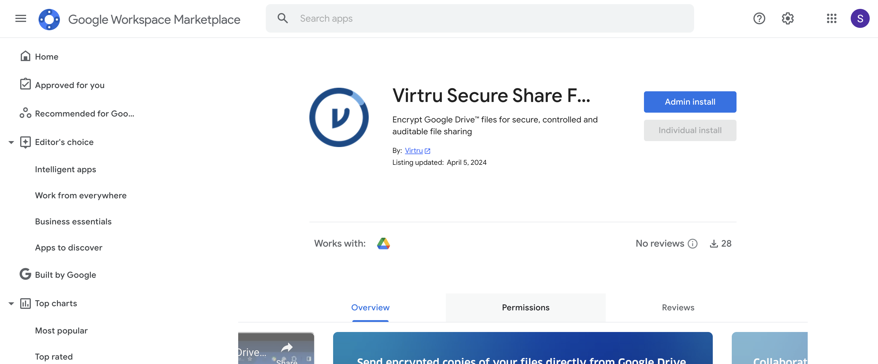 Installing Virtru Secure Share For Google Drive – Virtru