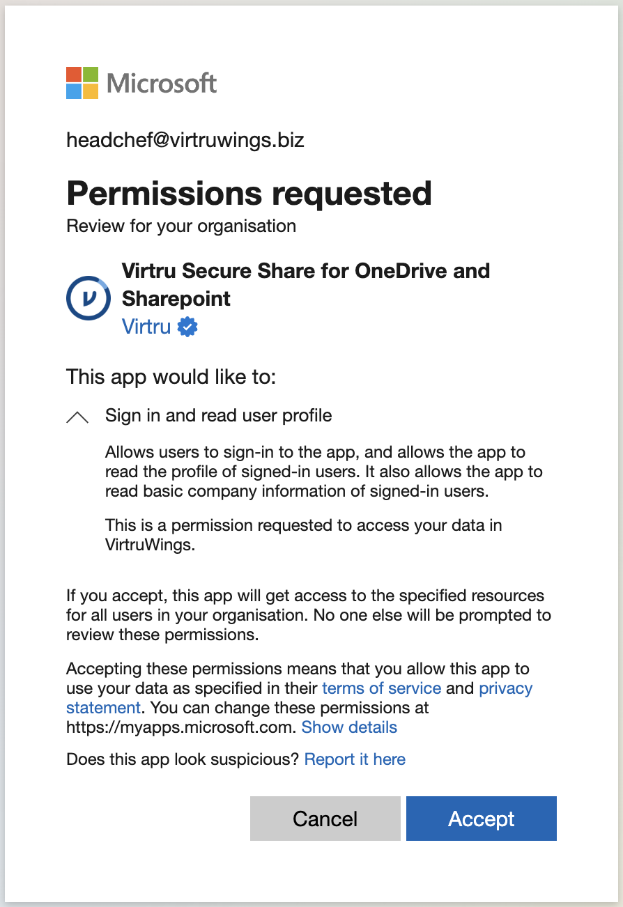 Installing Virtru Secure Share for Microsoft OneDrive, SharePoint ...