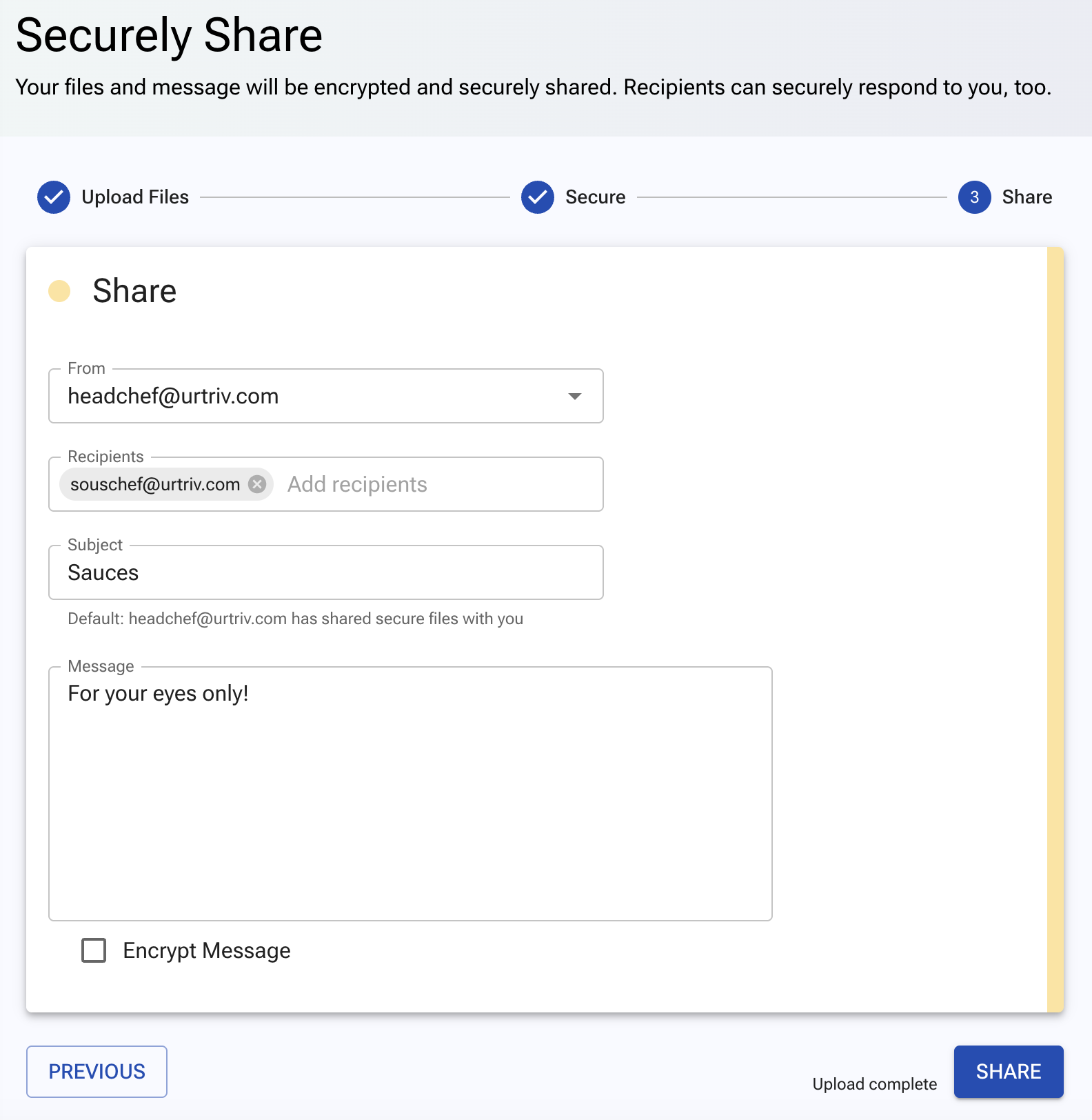 Securely Share a file with Virtru Secure Share from Microsoft Teams – Virtru
