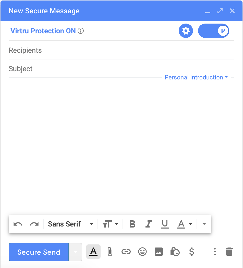 Send a Virtru-Encrypted Email in Gmail – Virtru