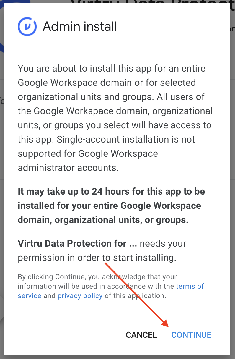 Install Virtru for Google Workspace Domains to Perform a Sync (Admin Guide) – Virtru
